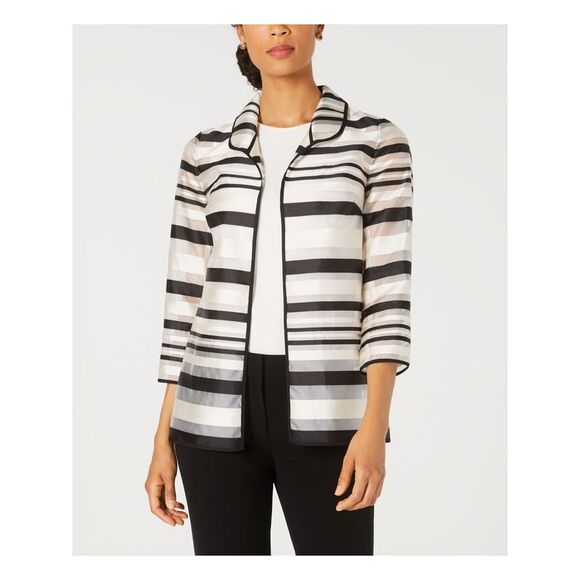 Kasper | Jackets & Coats | Nwt Kasper Womens Gray Color Block Wear To ...
